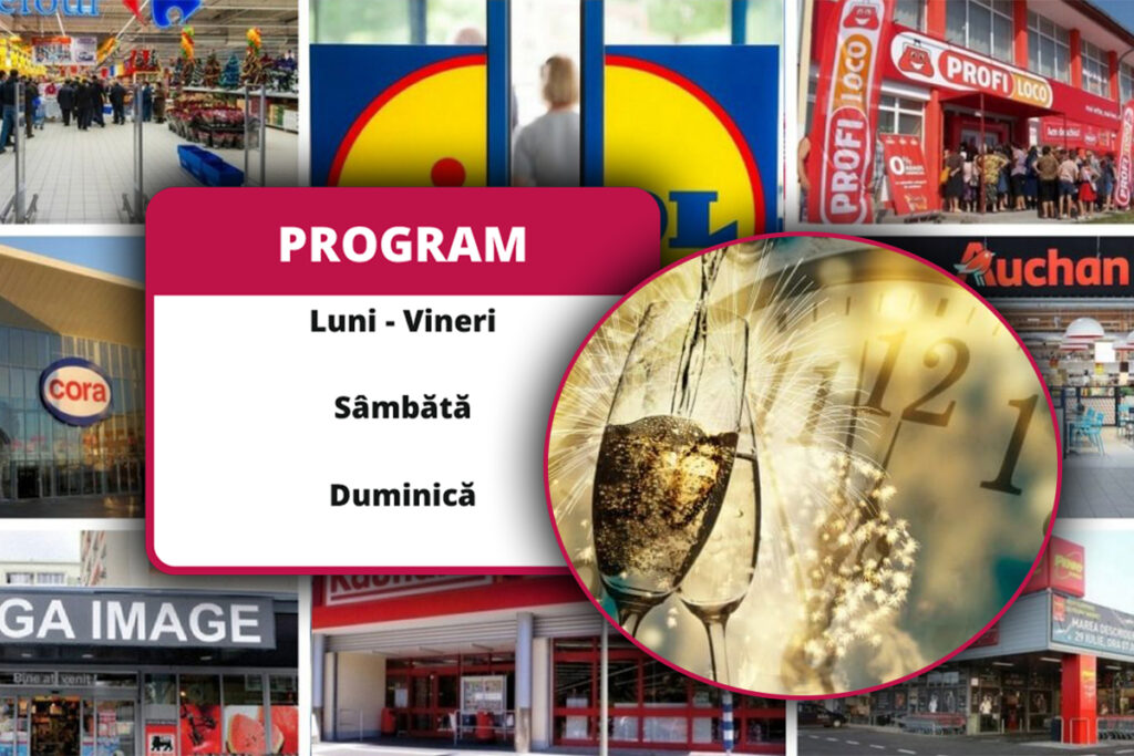 Programul supermarketurilor de Revelion 2023. Până la ce oră sunt deschise Lidl, Kaufland ...
