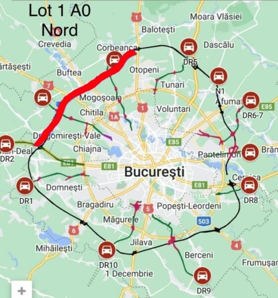 Autostrada Bucureștiului- A0 va reduce traficul din capitală și va face drumul spre mare pentru ...