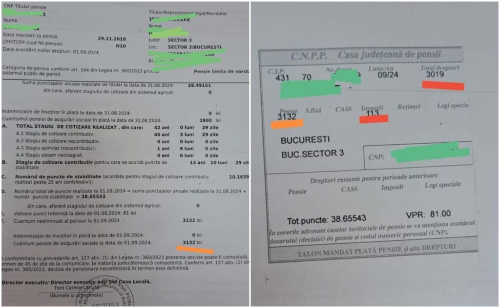 FOTO: Situaţii în care valoarea de pe talonul de pensie nu corespunde ...